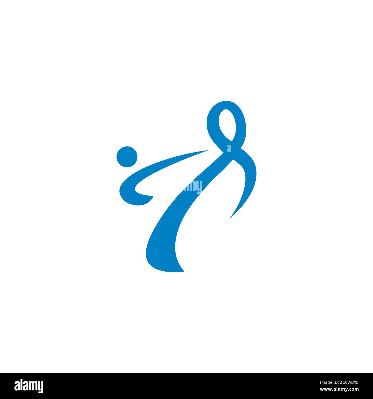 kick cancer with person and ribbon shaped design Stock Vector Image ...
