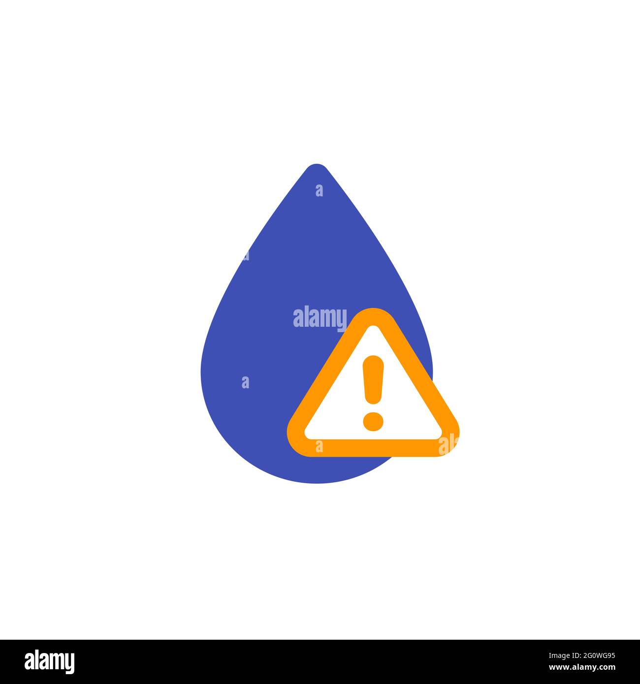 water contamination alert vector icon on white Stock Vector Image & Art ...