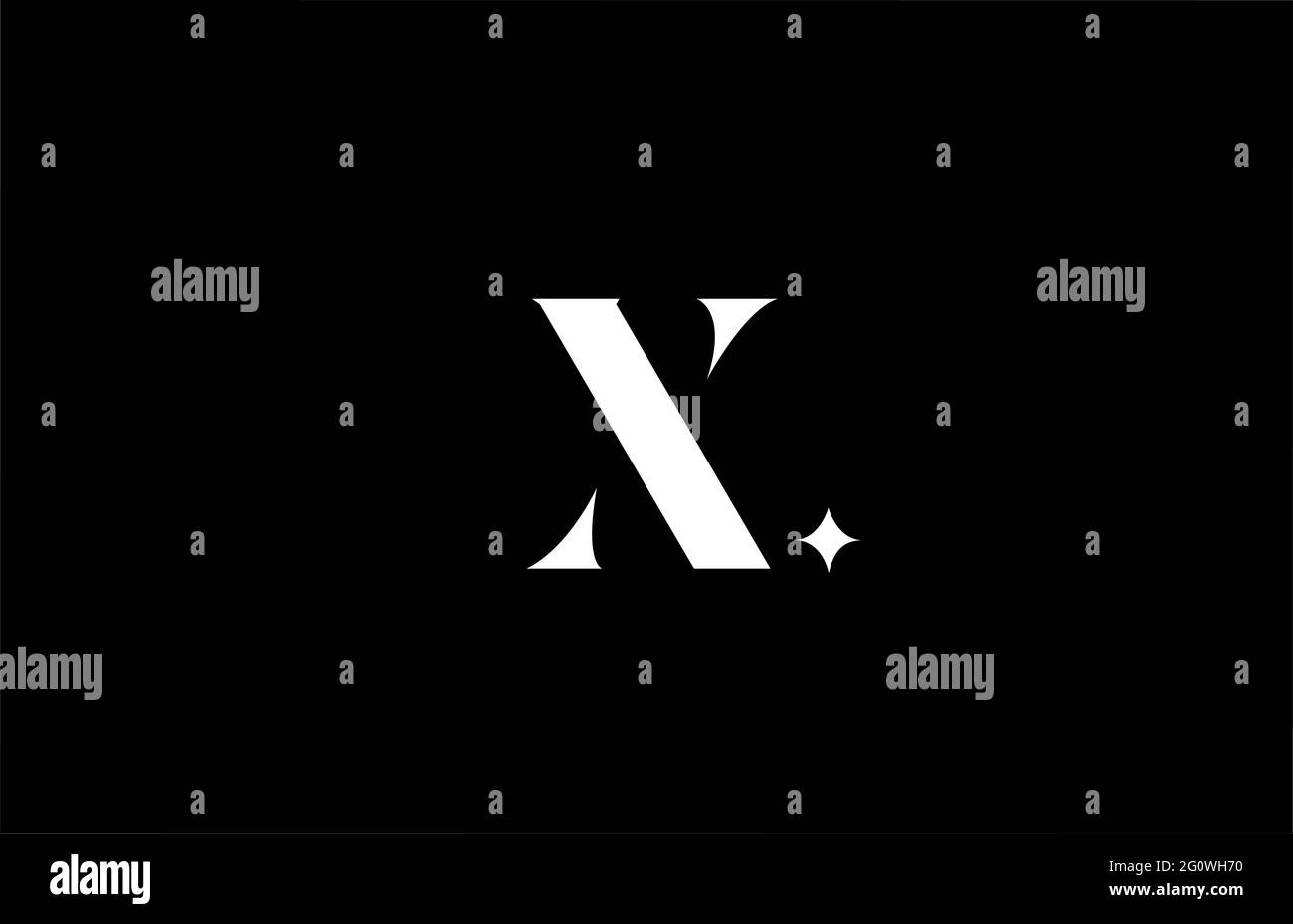 X logo design Black and White Stock Photos & Images - Alamy