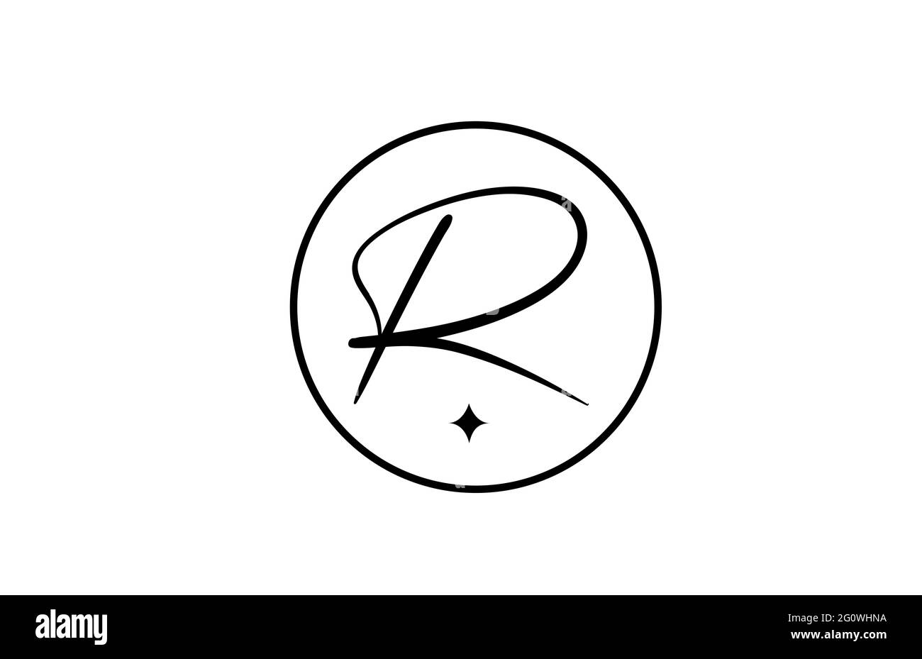 Letter r star logo hi-res stock photography and images - Alamy