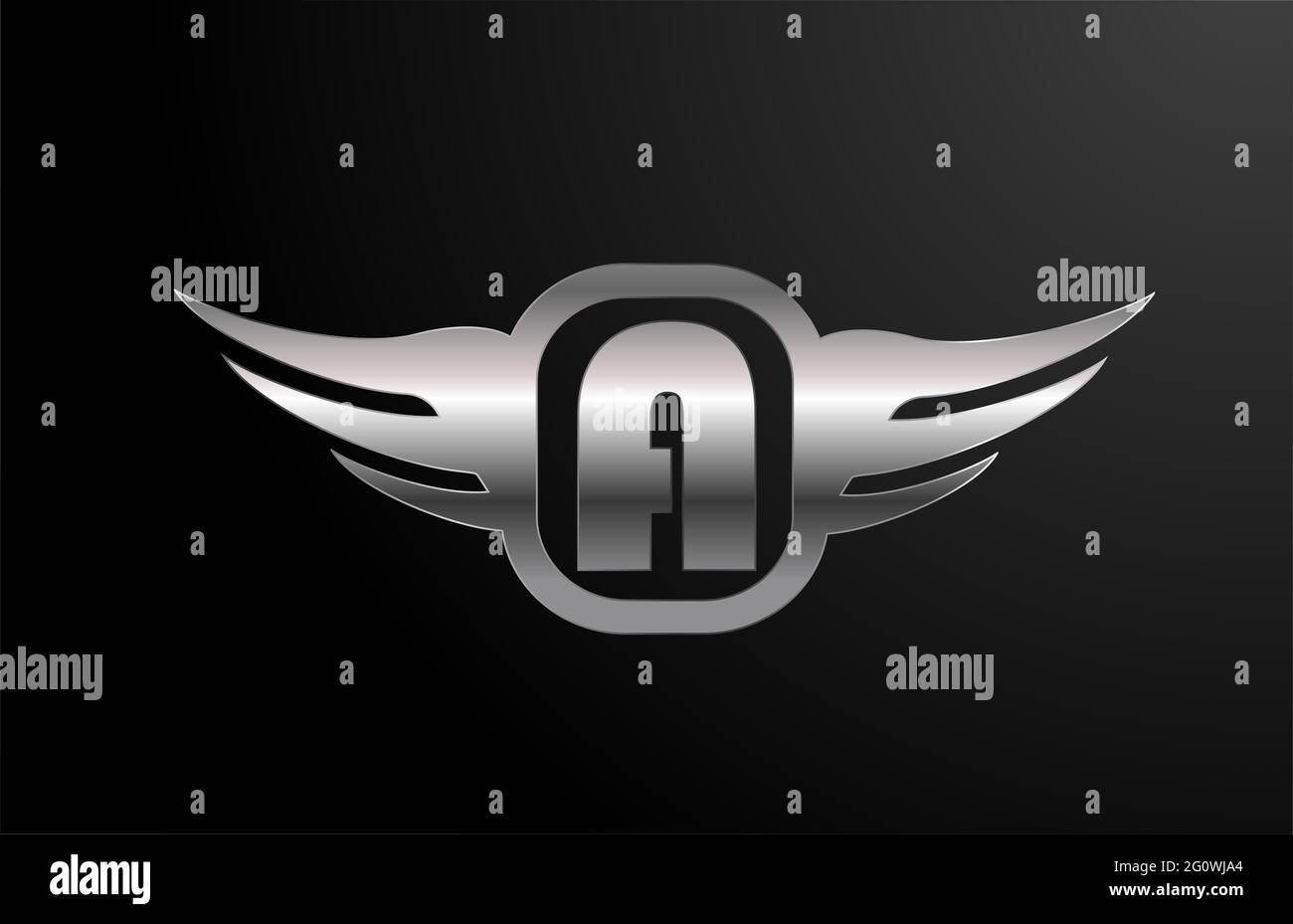 Vector logo wings hi-res stock photography and images - Alamy