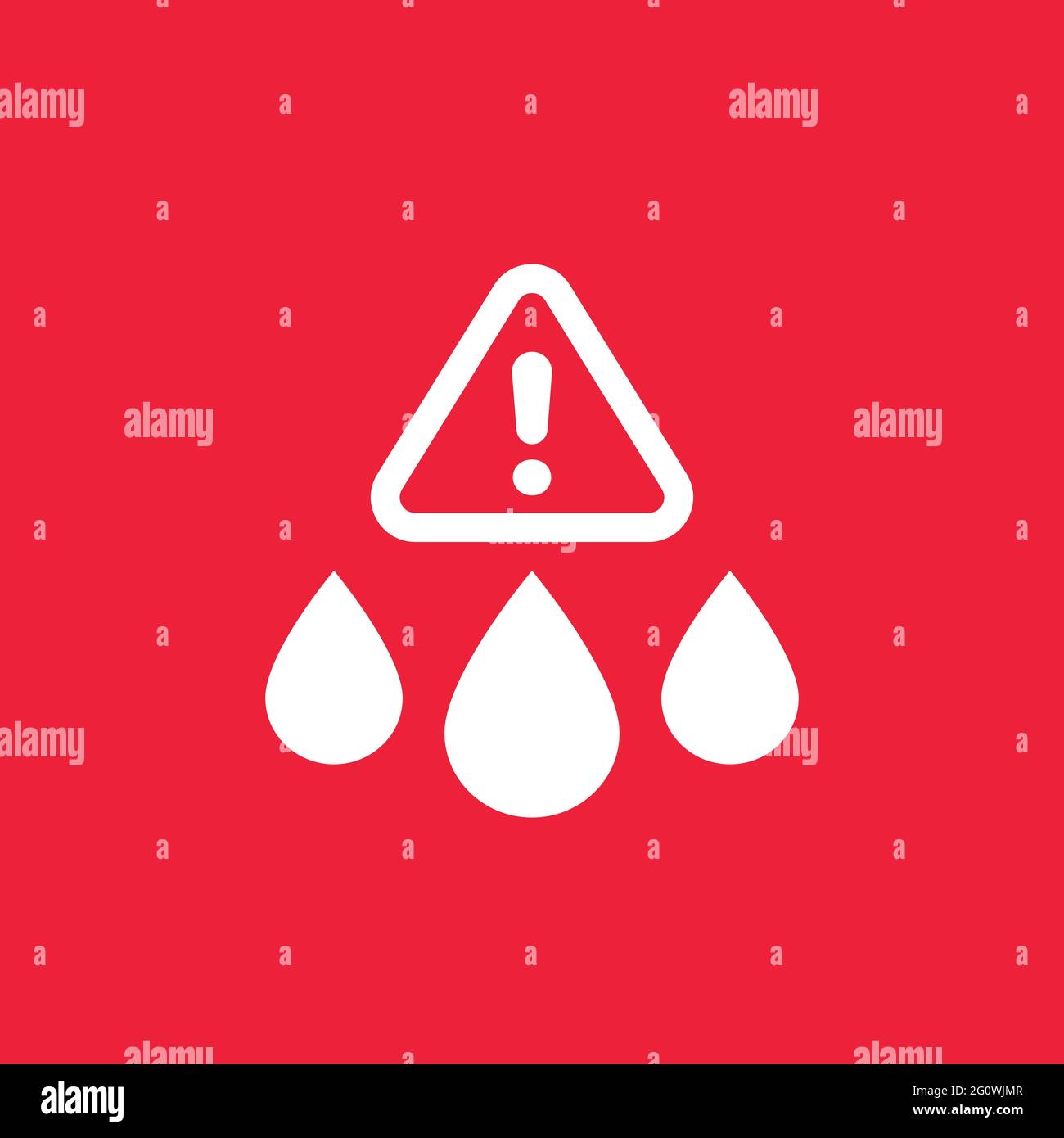 water contamination alert icon, vector Stock Vector Image & Art - Alamy