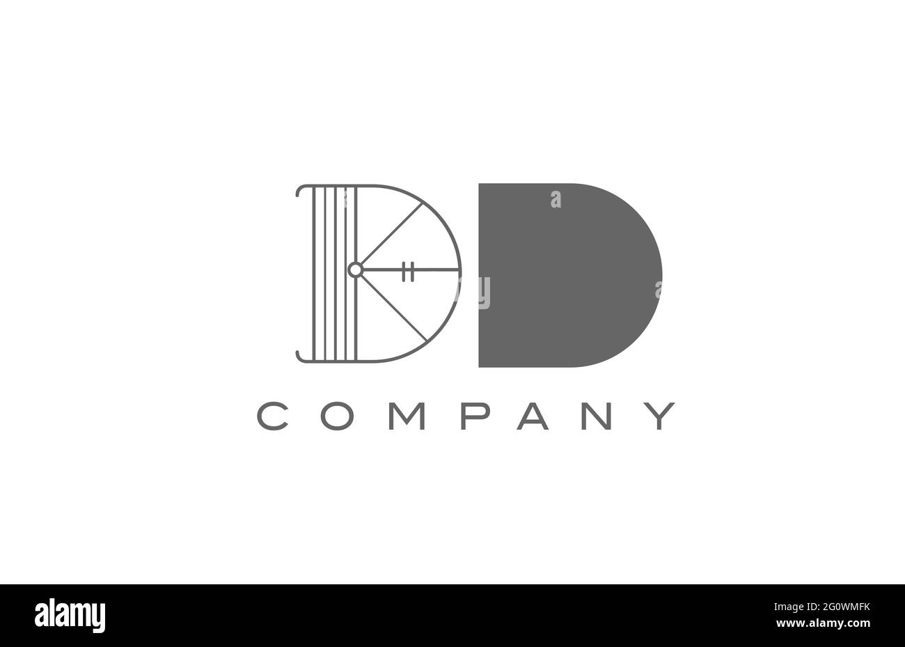 Letter d logo Black and White Stock Photos & Images - Alamy