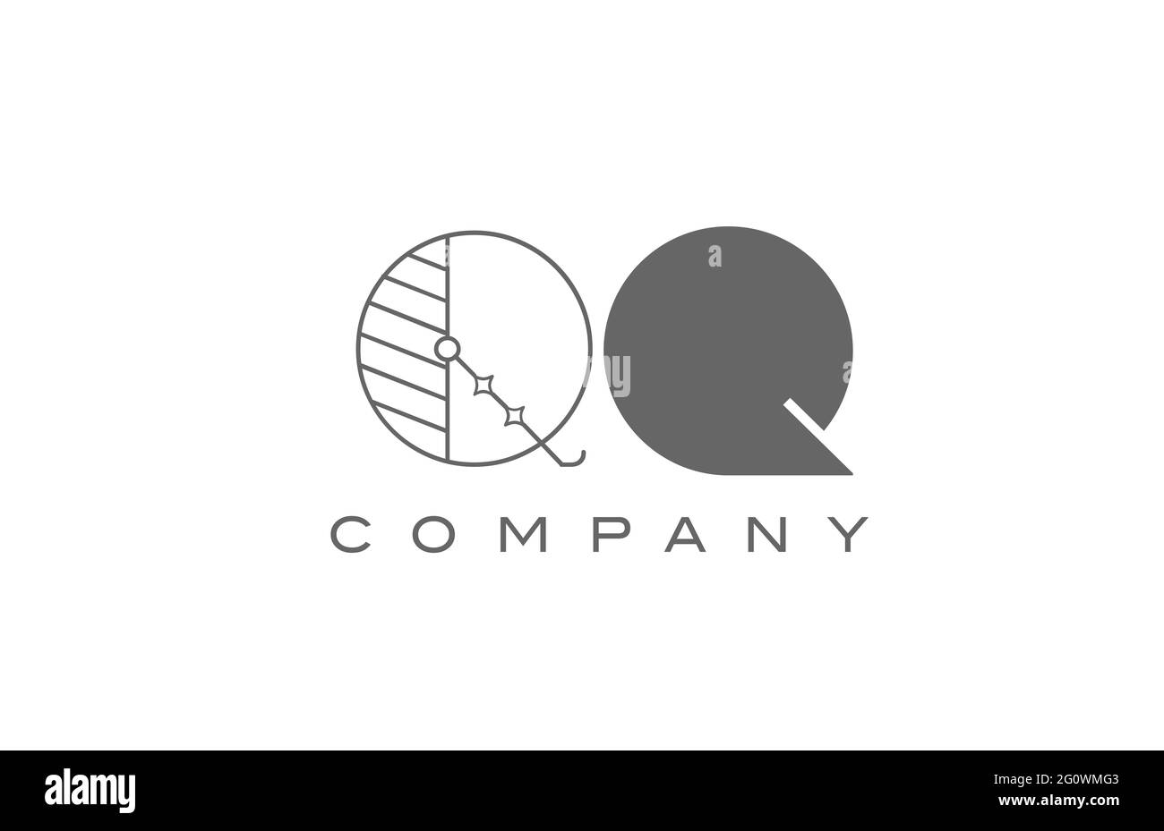Qq minimal logo hi-res stock photography and images - Alamy