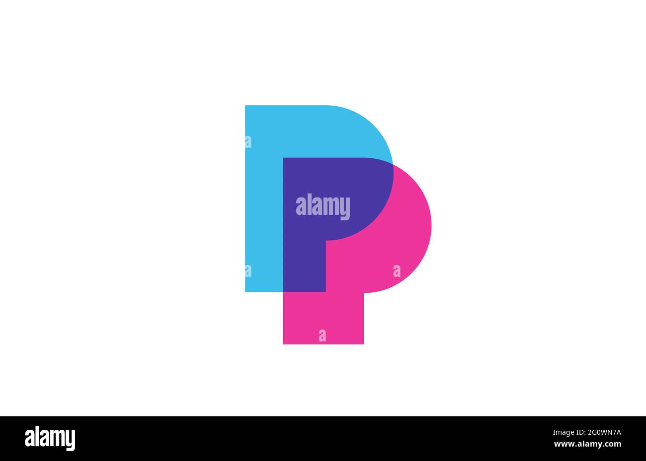 P logo vector hi-res stock photography and images - Alamy