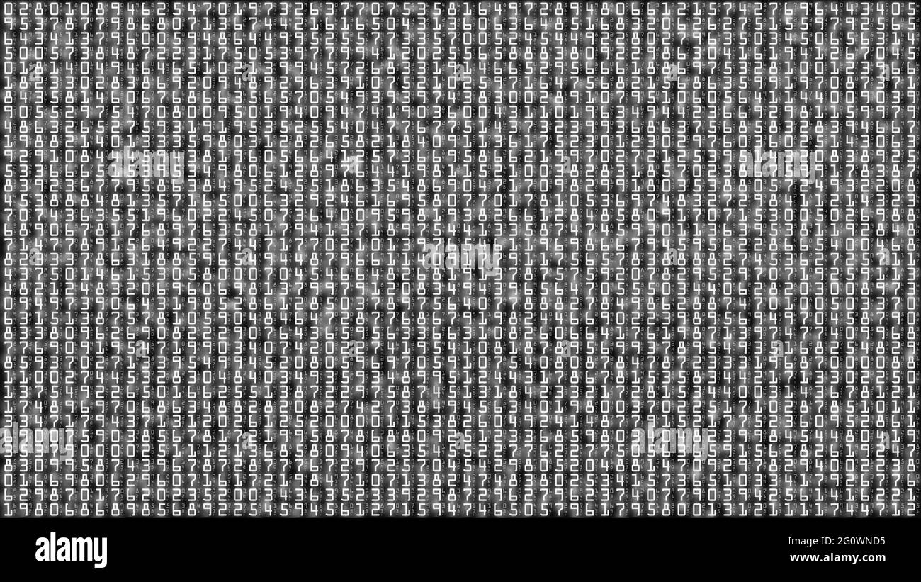 Digital number abstract background. Information code illustration Stock ...