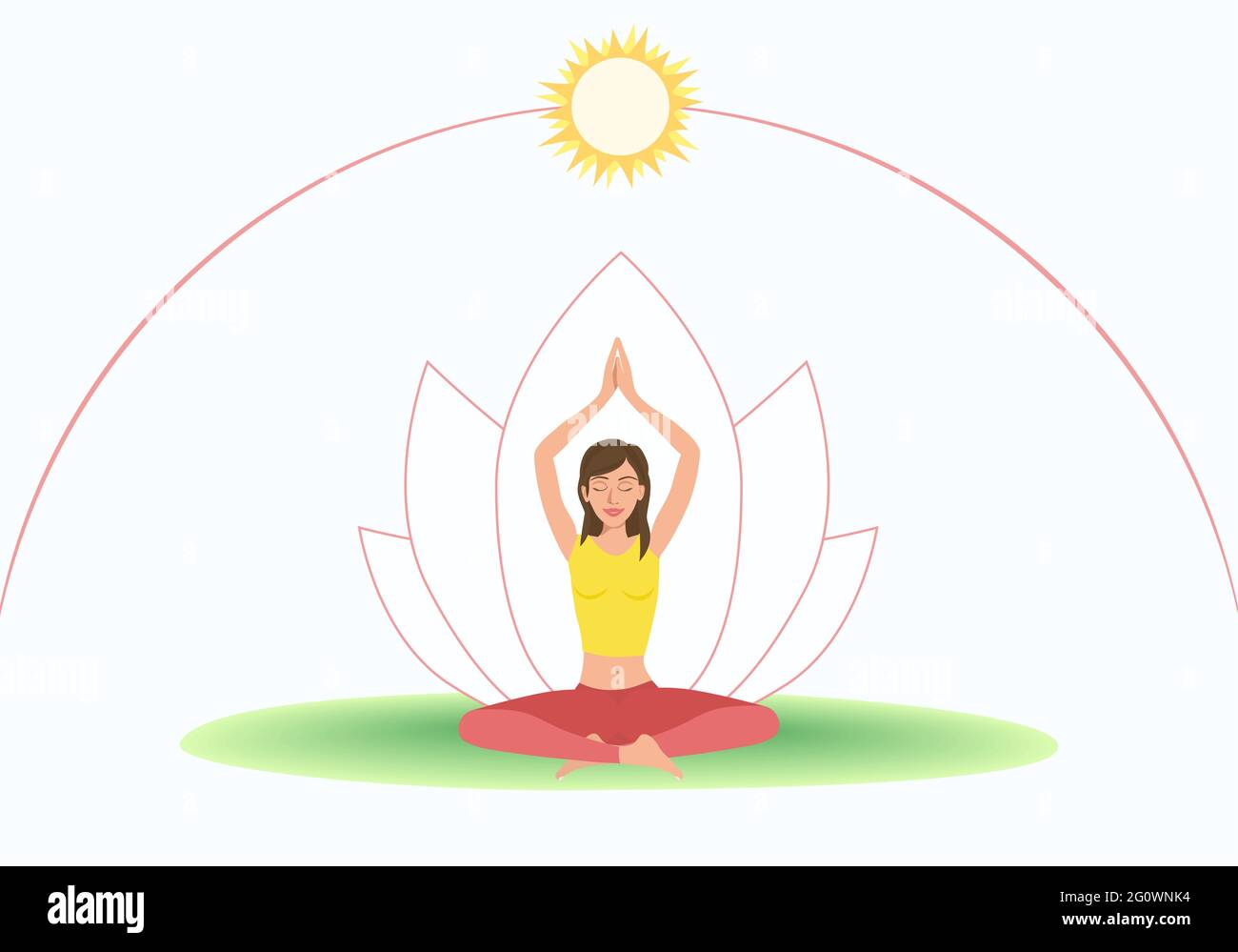 Pose of lotus Stock Vector Images - Alamy
