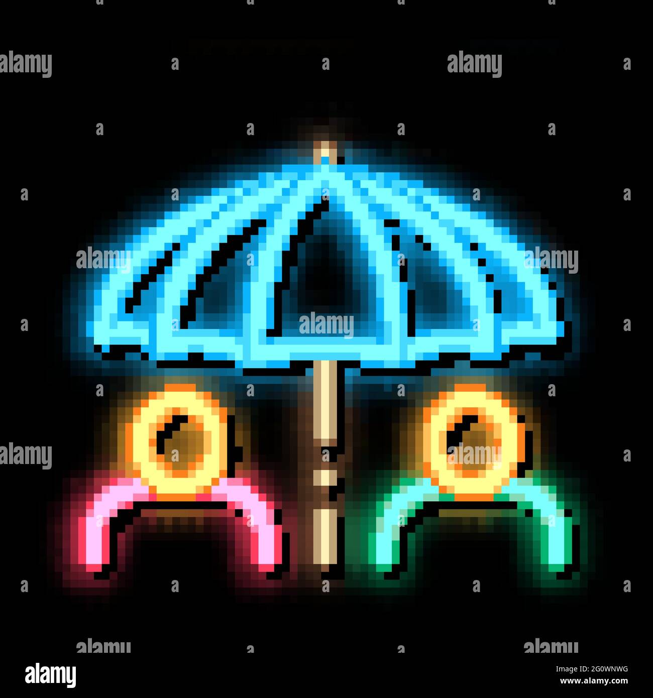 Human Umbrella neon glow icon illustration Stock Vector Image & Art - Alamy