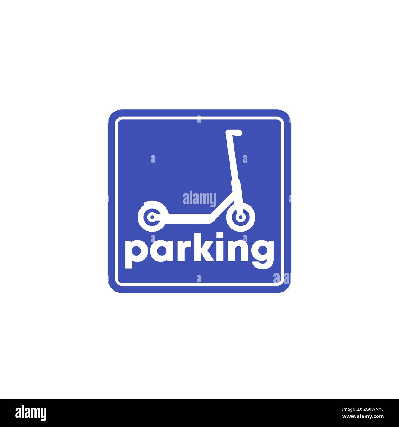 kick scooter parking vector sign Stock Vector Image & Art - Alamy