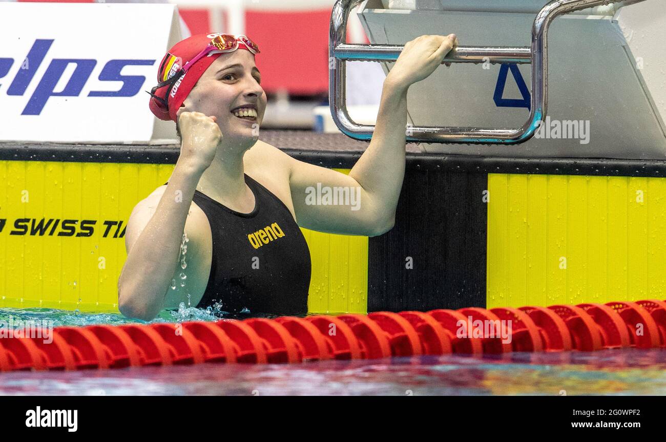 Berlin, Germany. 03rd June, 2021. Swimming: German championship ...