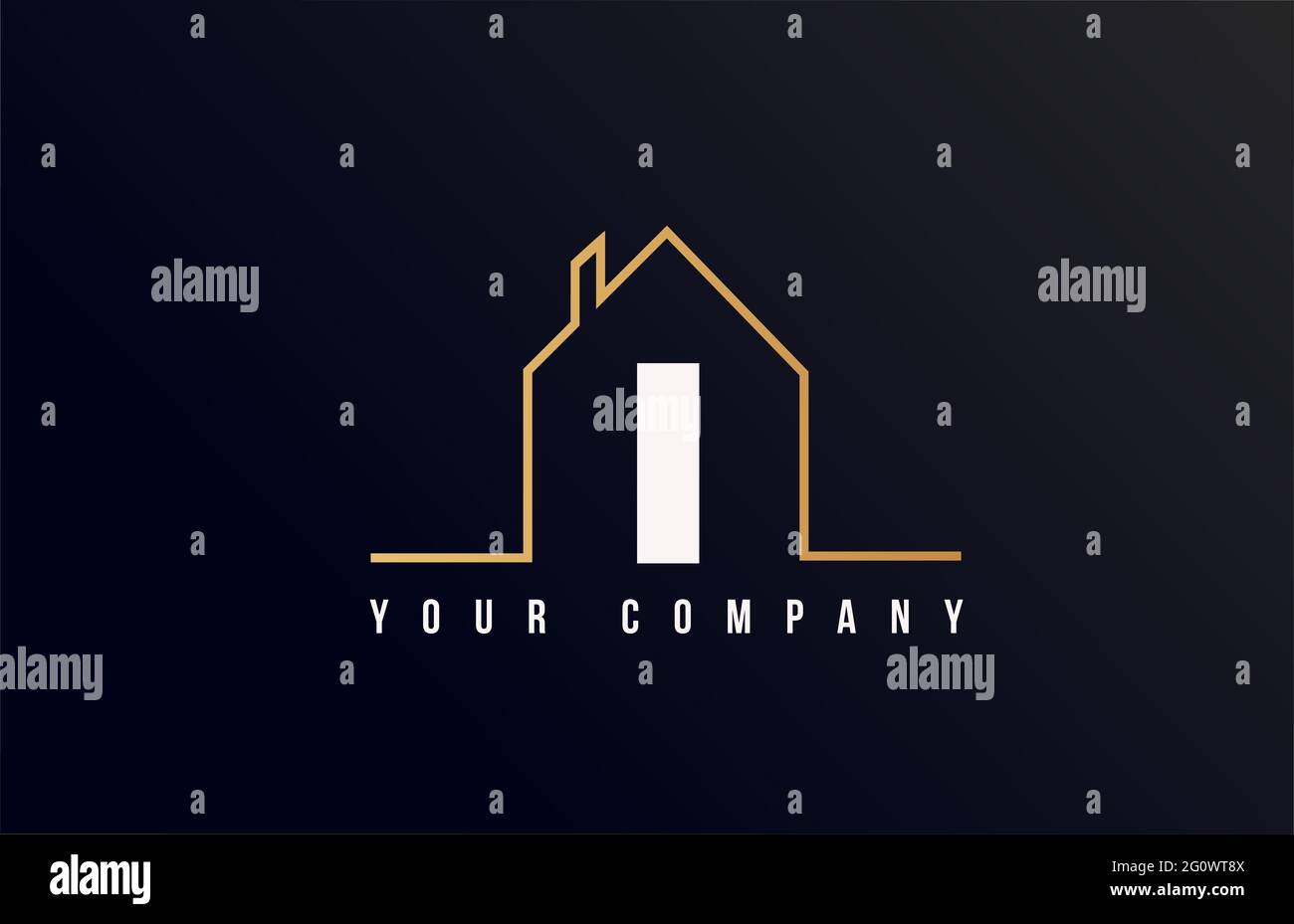 I house alphabet letter logo icon design. House real estate for company ...