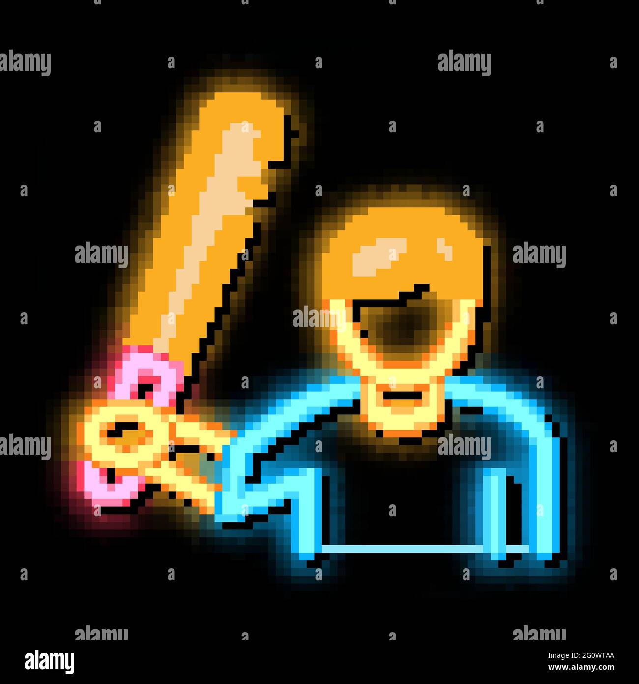 Baseball Player neon glow icon illustration Stock Vector Image & Art ...