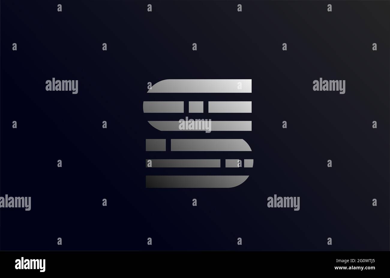 alphabet letter S logo icon in with line. Creative design for business ...