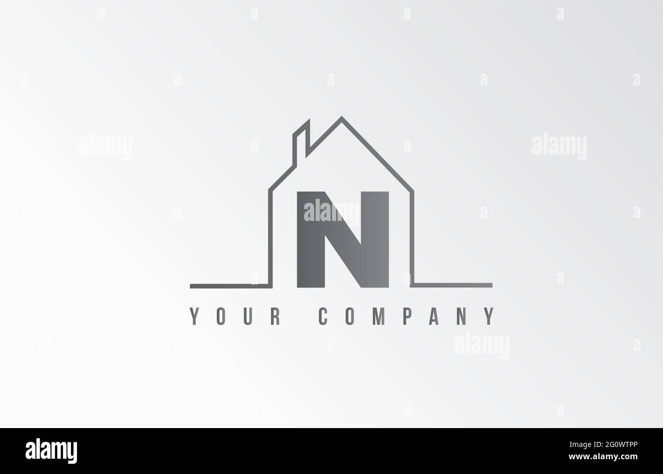 N house logo hi-res stock photography and images - Alamy
