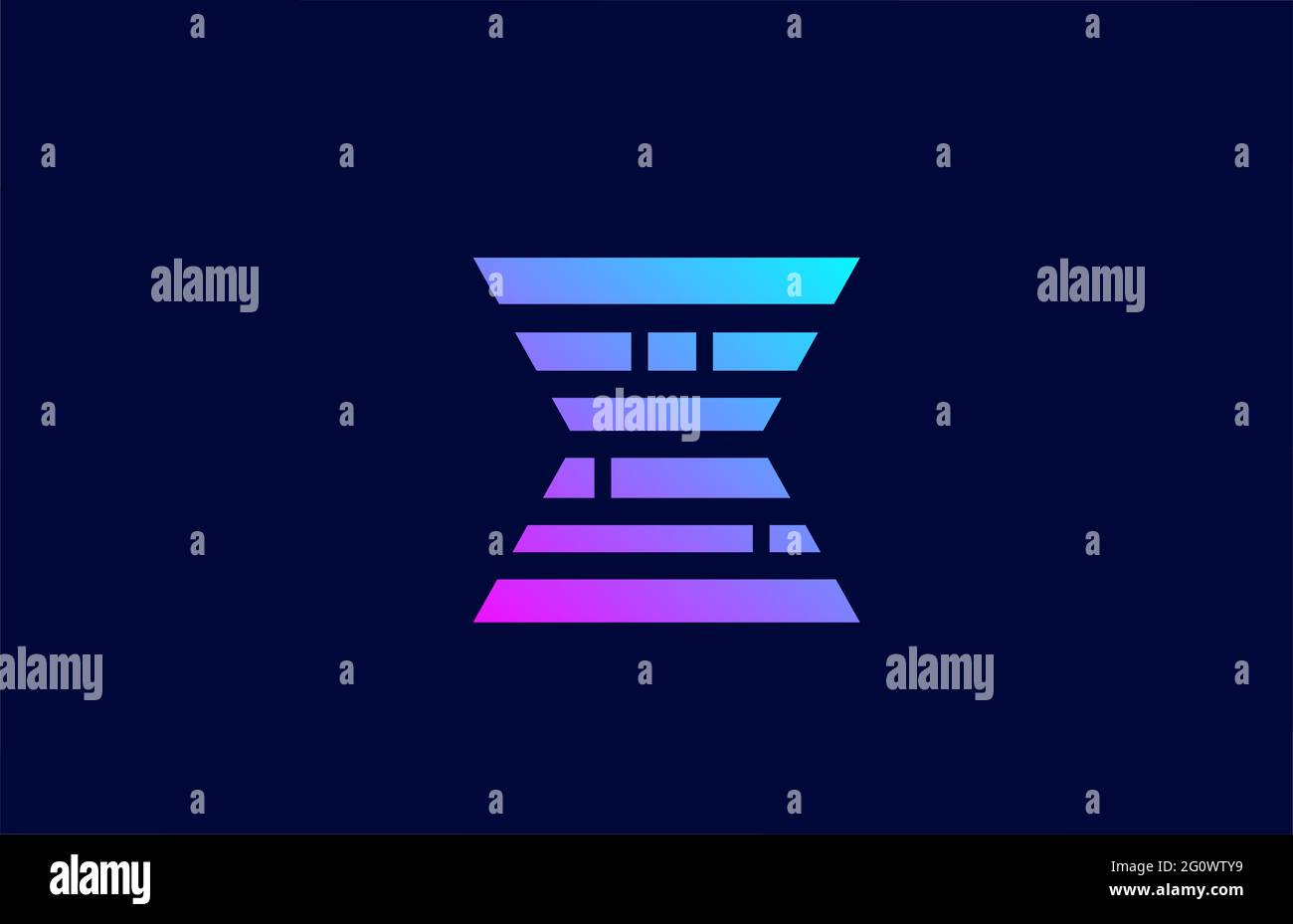 letter X logo alphabet icon with block line. Creative design for ...