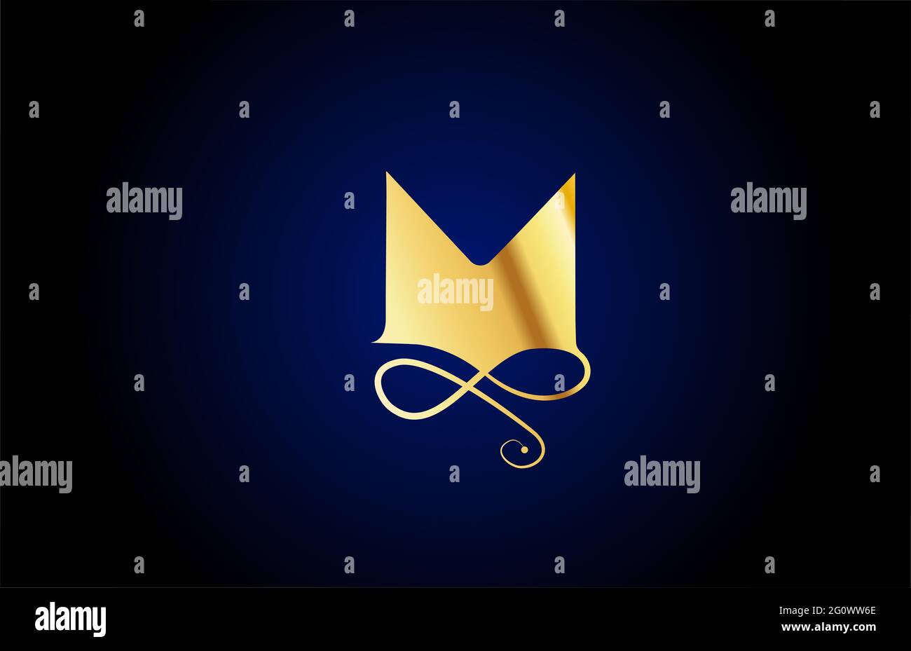 Letter m elegant logo hi-res stock photography and images - Alamy