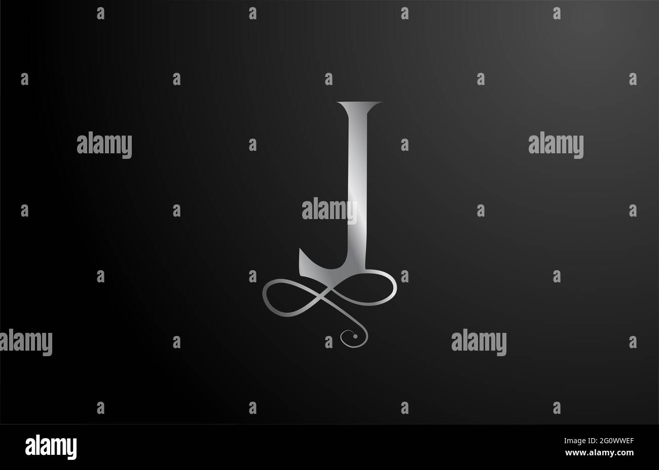 Letter j monogram logo hi-res stock photography and images - Alamy