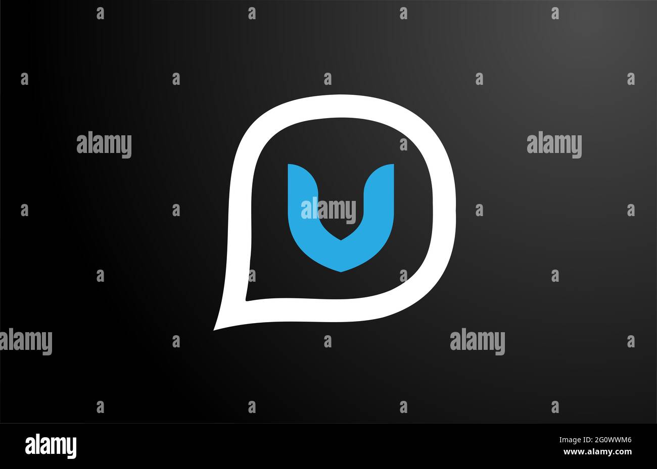question cloud design of V letter. Alphabet icon logo design. Corporate ...