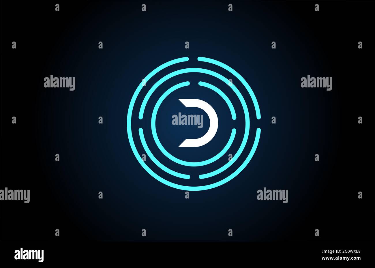 Letter d circle logo hi-res stock photography and images - Alamy