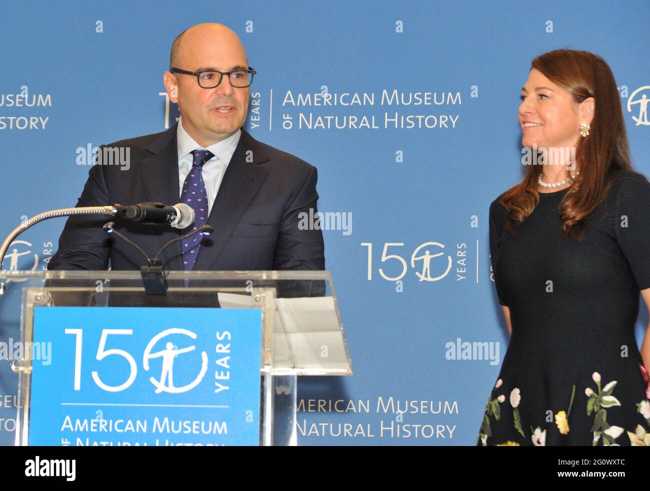 New York, USA. 03rd June, 2021. Philanthropist Roberto Mignone (L ...