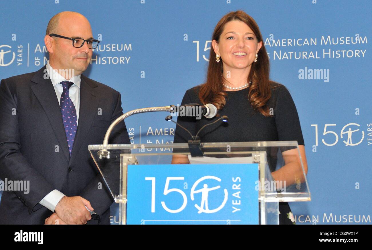 New York, USA. 03rd June, 2021. Philanthropist Allison Mignone (R ...