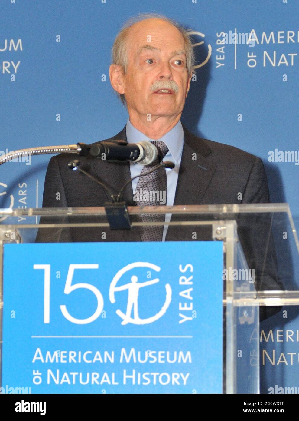 New York, USA. 03rd June, 2021. Curator George Harlow speaks at the ...
