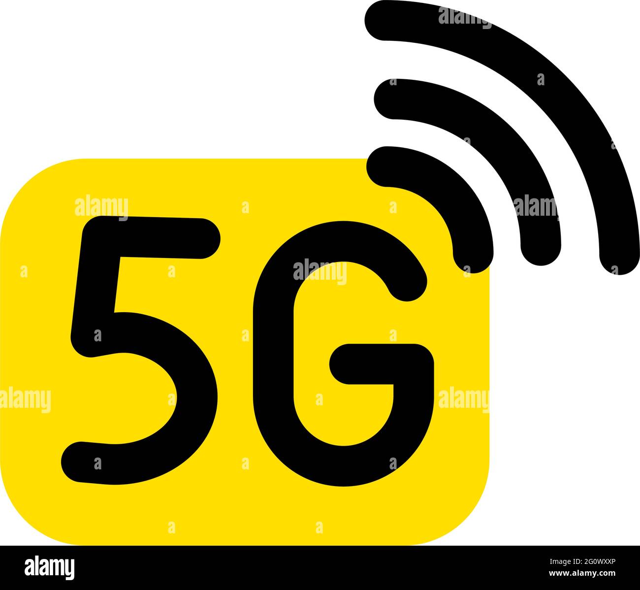 5g color vector icon. Network internet connection symbol or logo. Stock ...