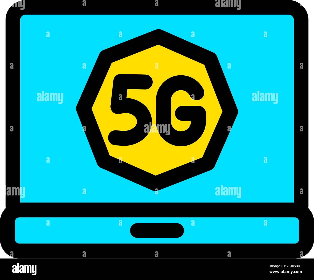 5g symbol in blue Stock Vector Images - Alamy