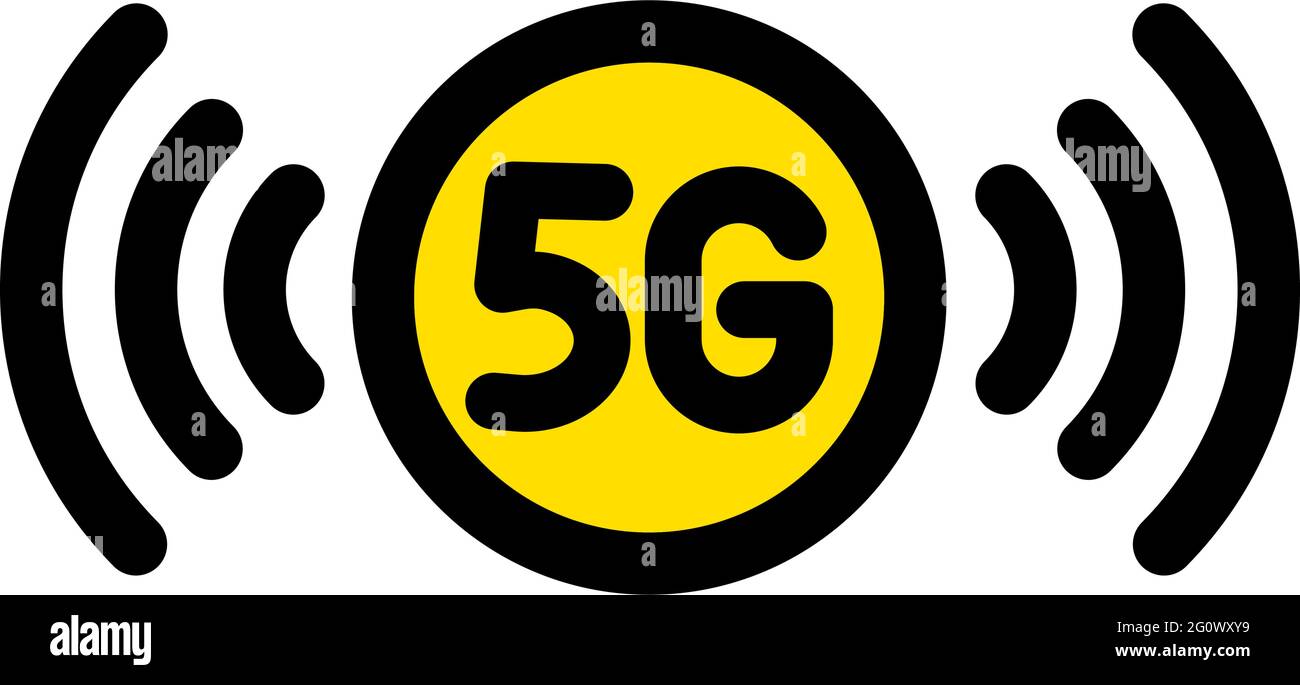 5g color vector icon. Network internet connection symbol or logo. Stock ...