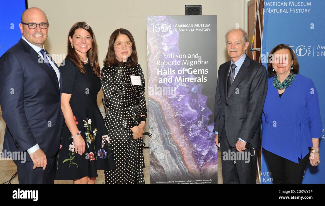 New York, USA. 03rd June, 2021. L-R: Roberto Mignone, Allison Mignone ...