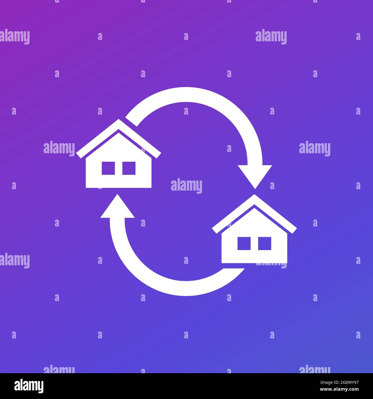 removal, moving in the new house vector icon Stock Vector Image & Art ...