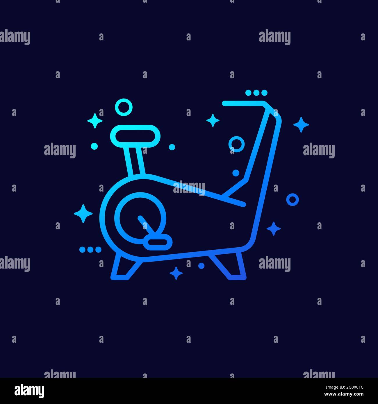 Cycling icon modern line Stock Vector Images - Alamy