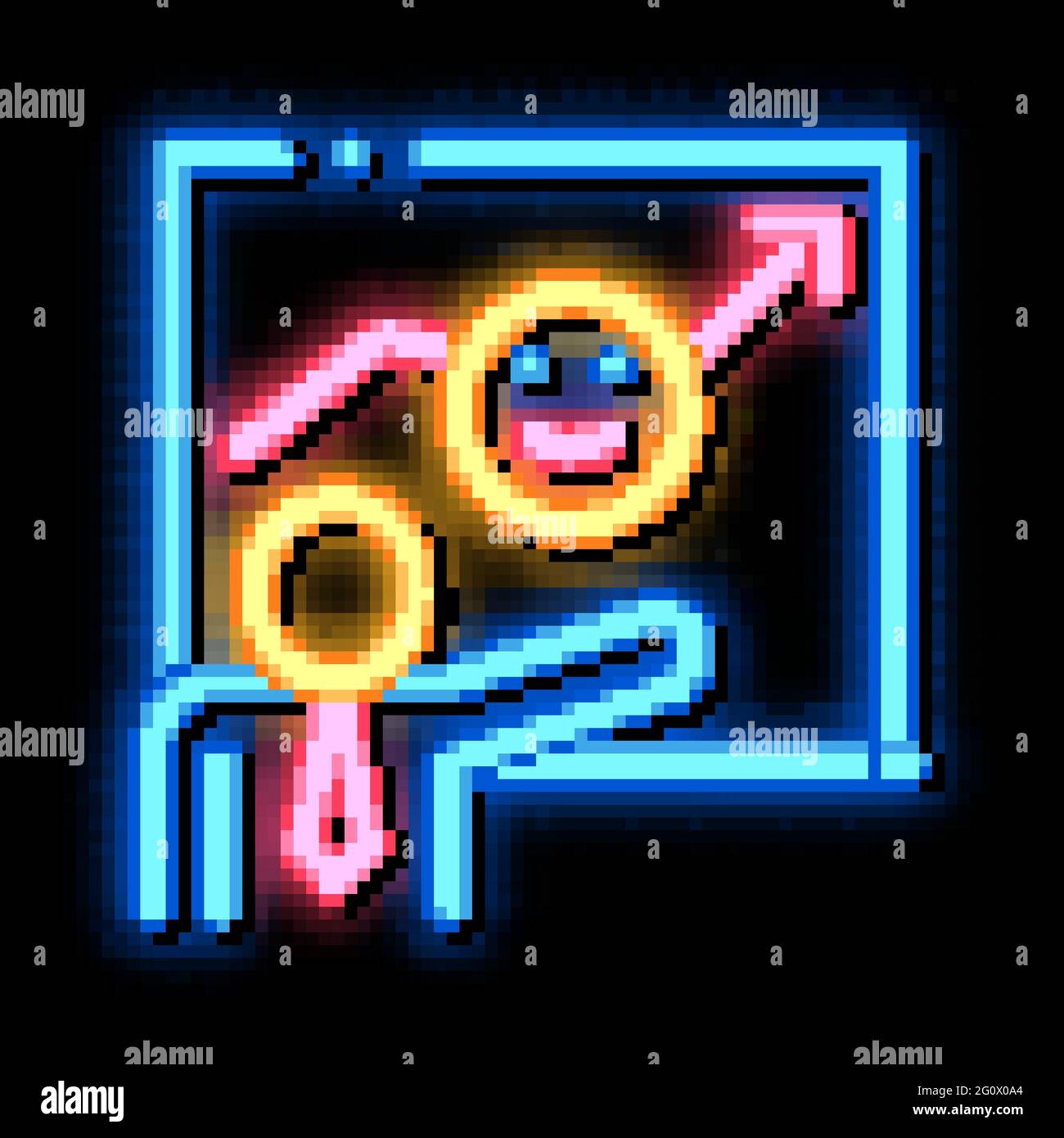 Human Smile Board neon glow icon illustration Stock Vector Image & Art ...