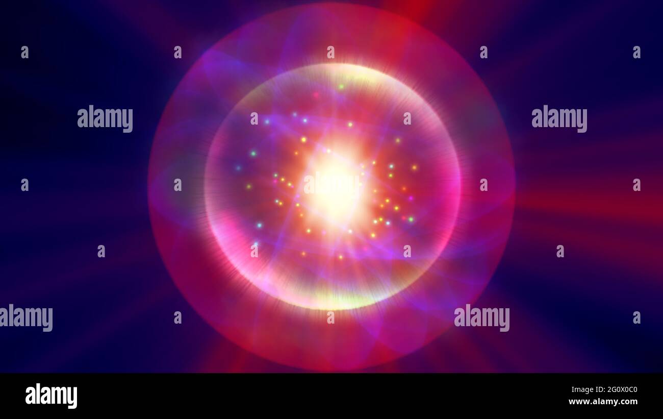 atom light ray glow abstract, 3d render illustration Stock Photo - Alamy