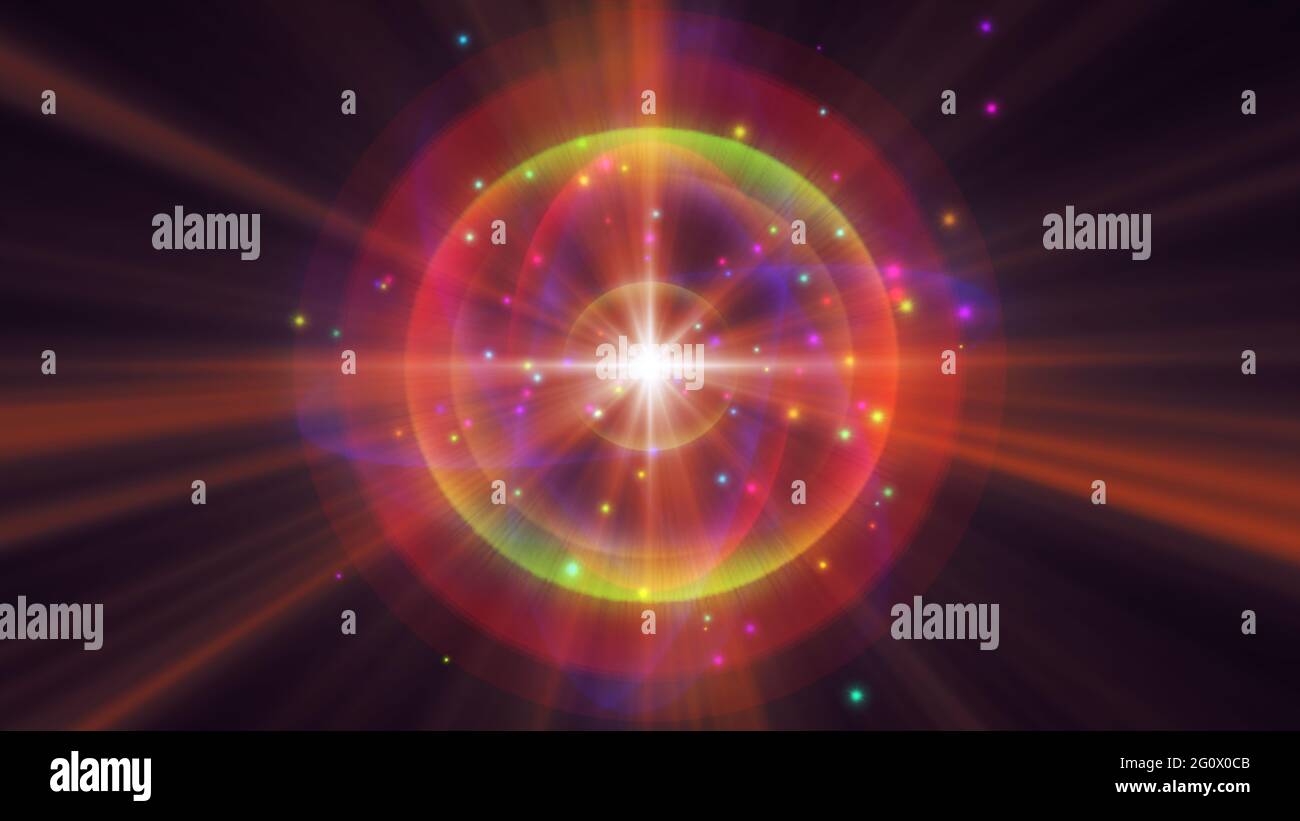 atom light ray glow abstract, 3d render illustration Stock Photo - Alamy