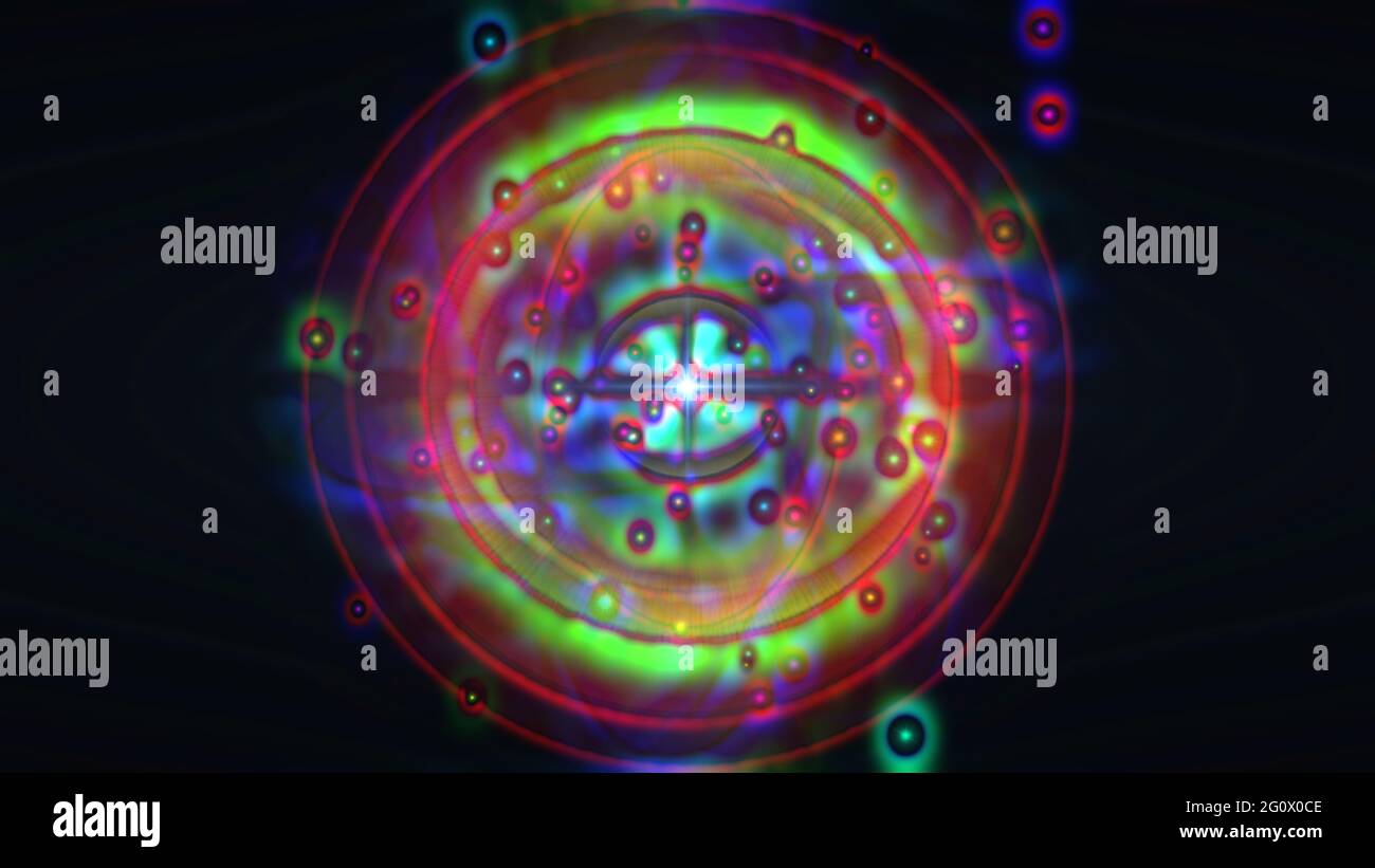 atom light ray glow abstract, 3d render illustration Stock Photo - Alamy