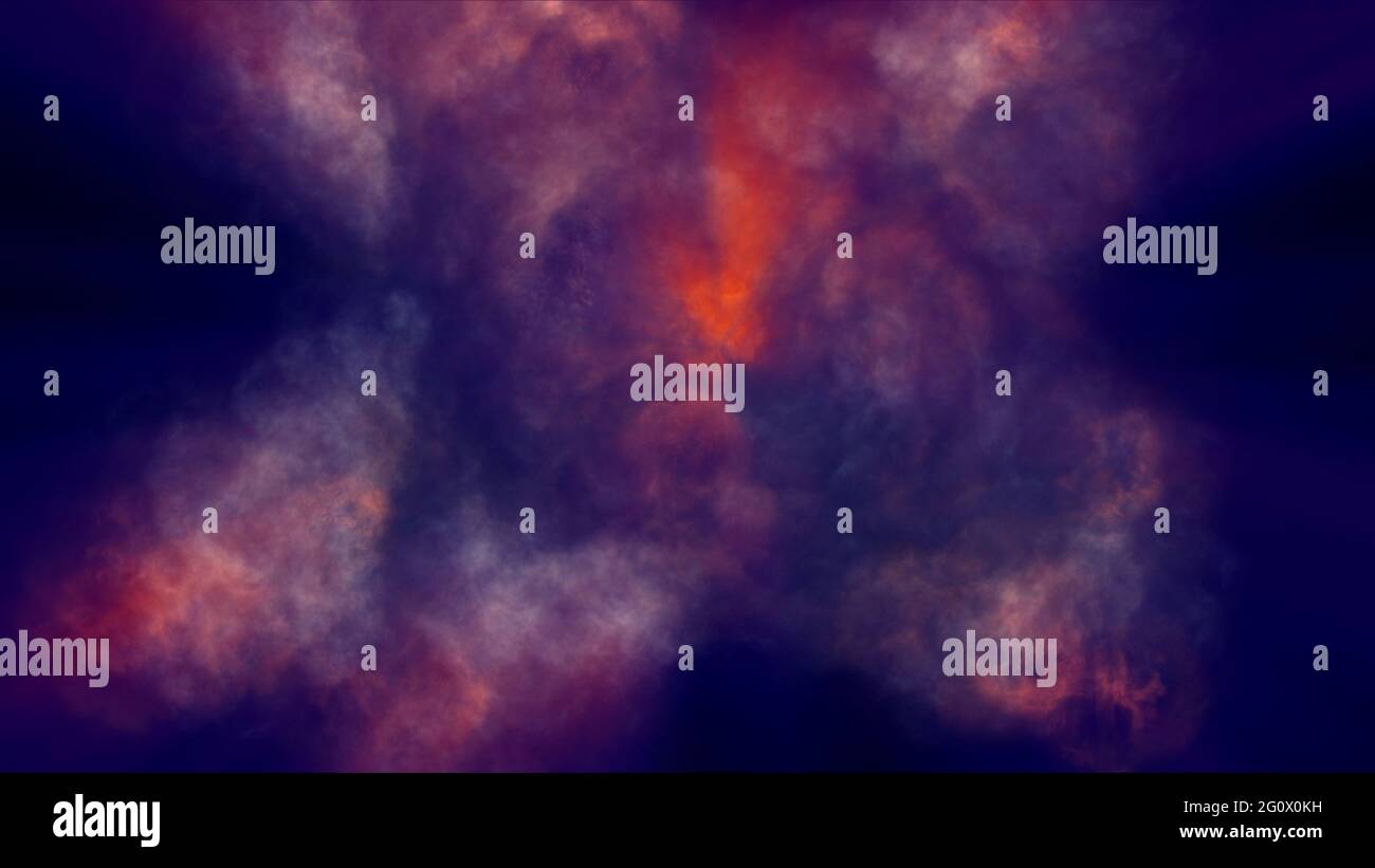 fire flame explosion in space, abstract illustration Stock Photo - Alamy