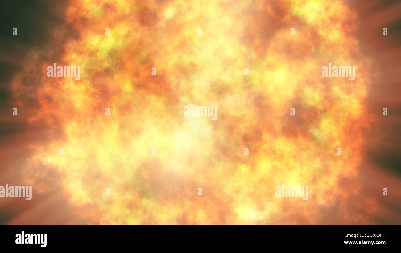 fire flame explosion in space, abstract illustration Stock Photo - Alamy