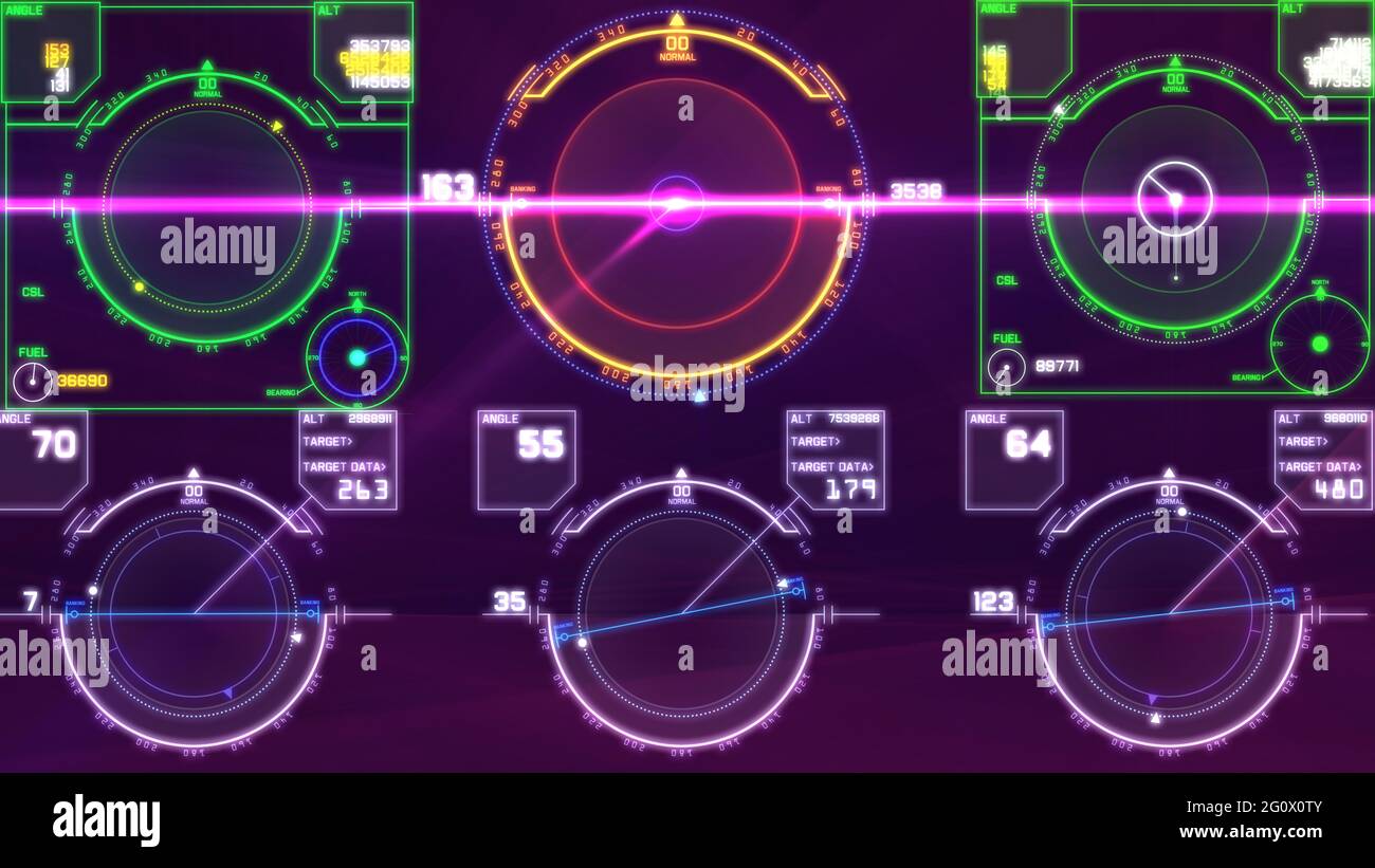 flight control panel instrument navigation light illustration Stock ...