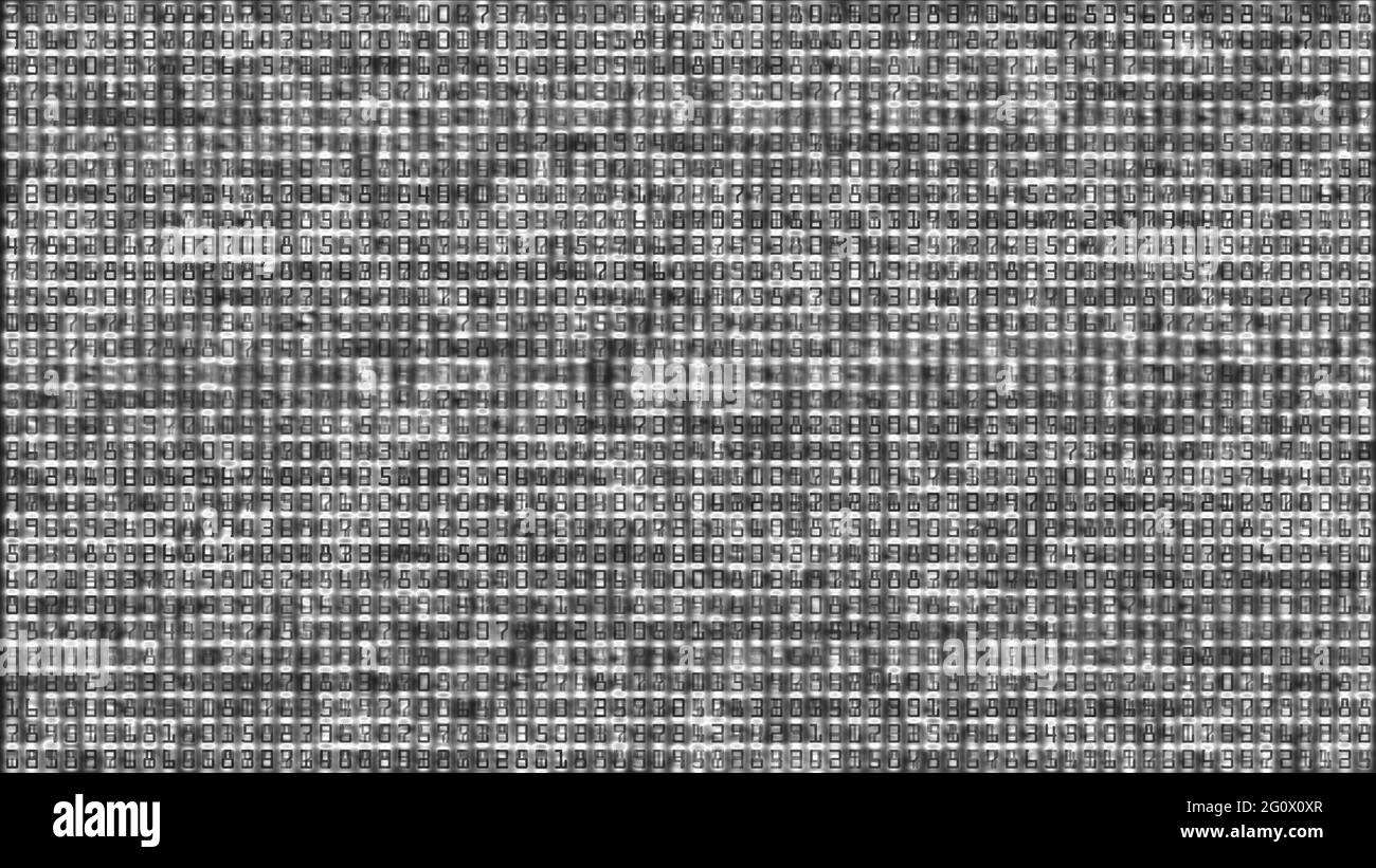 Abstract background, digital data matrix, illustration render Stock ...