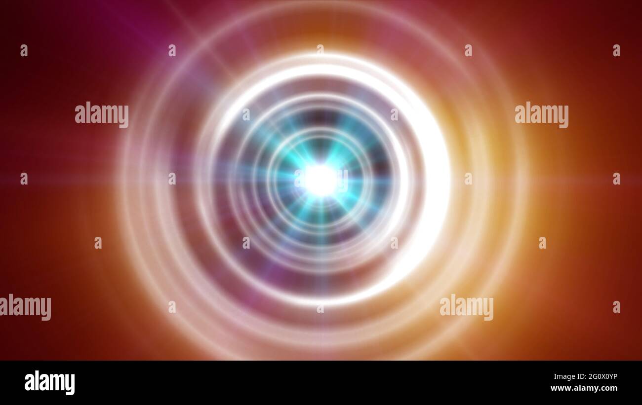 rings light ray Orb neon ray light illustration Stock Photo - Alamy