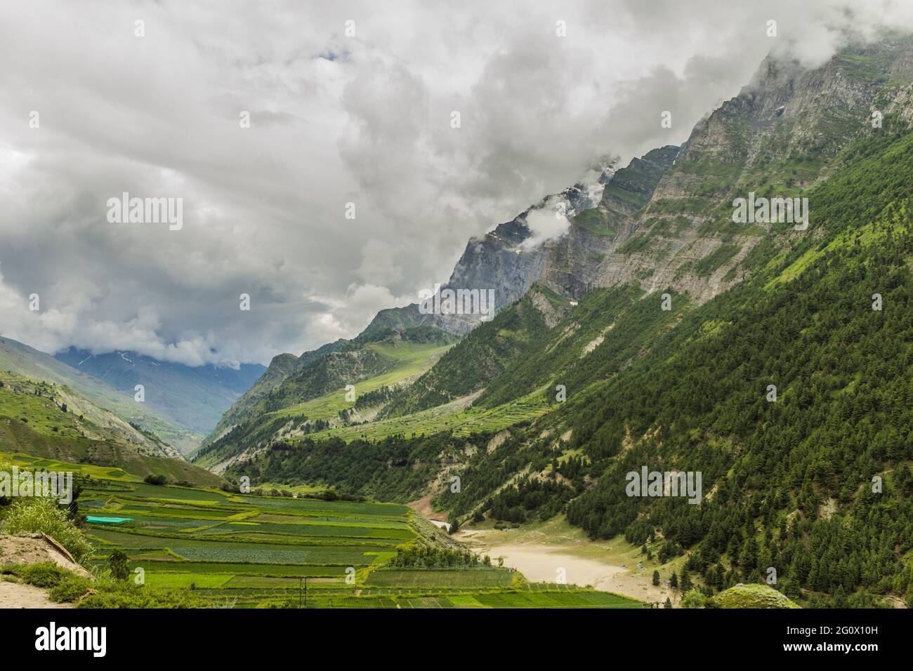 Various views of Keylong, Himachal Pradesh Stock Photo - Alamy