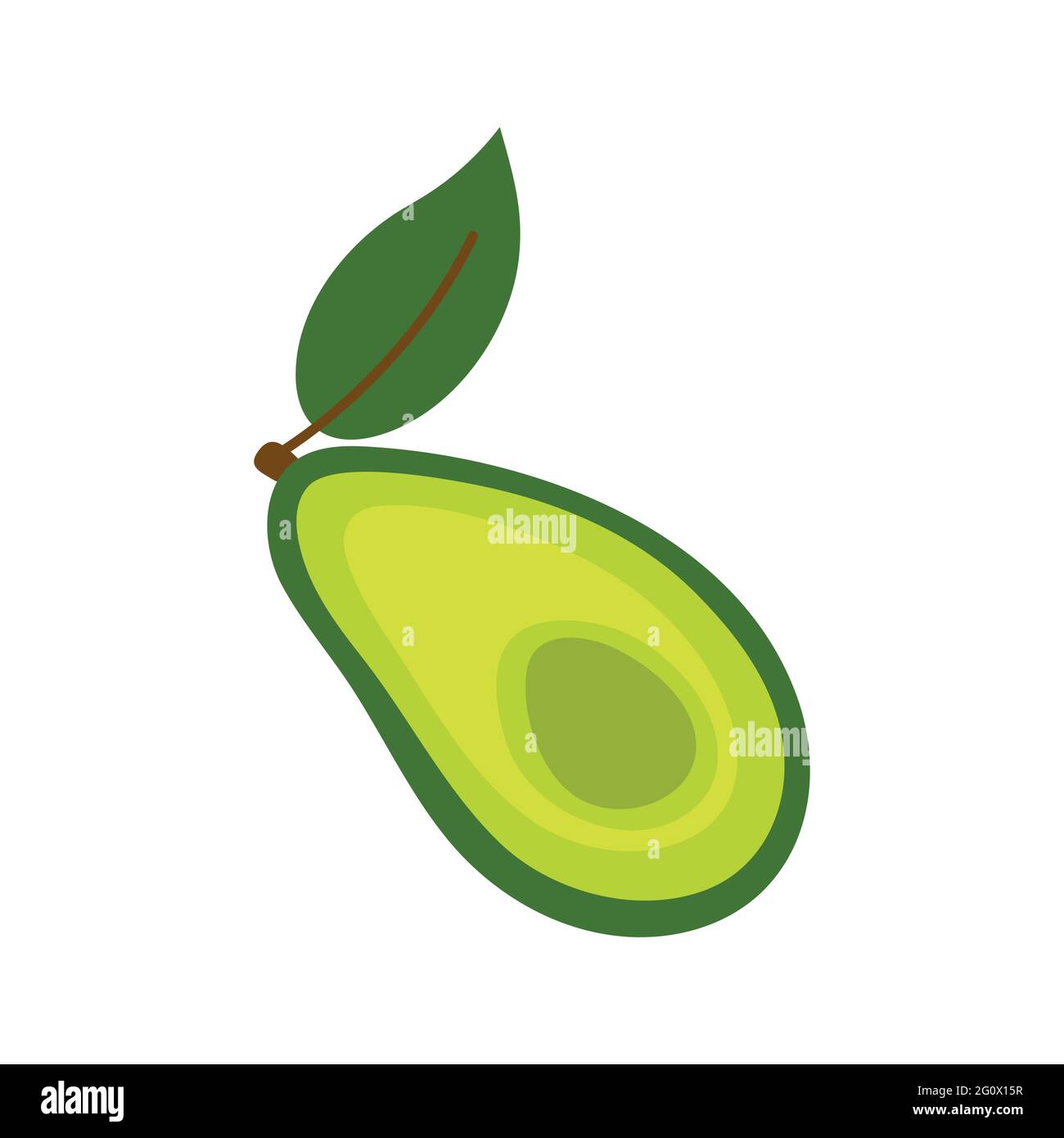 Avocado icon. Flat illustration of avocado vector icon isolated on ...