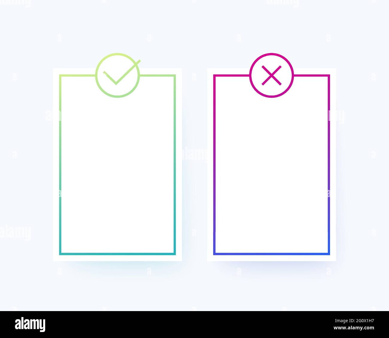 positive and negative, pros and cons list Stock Vector Image & Art - Alamy