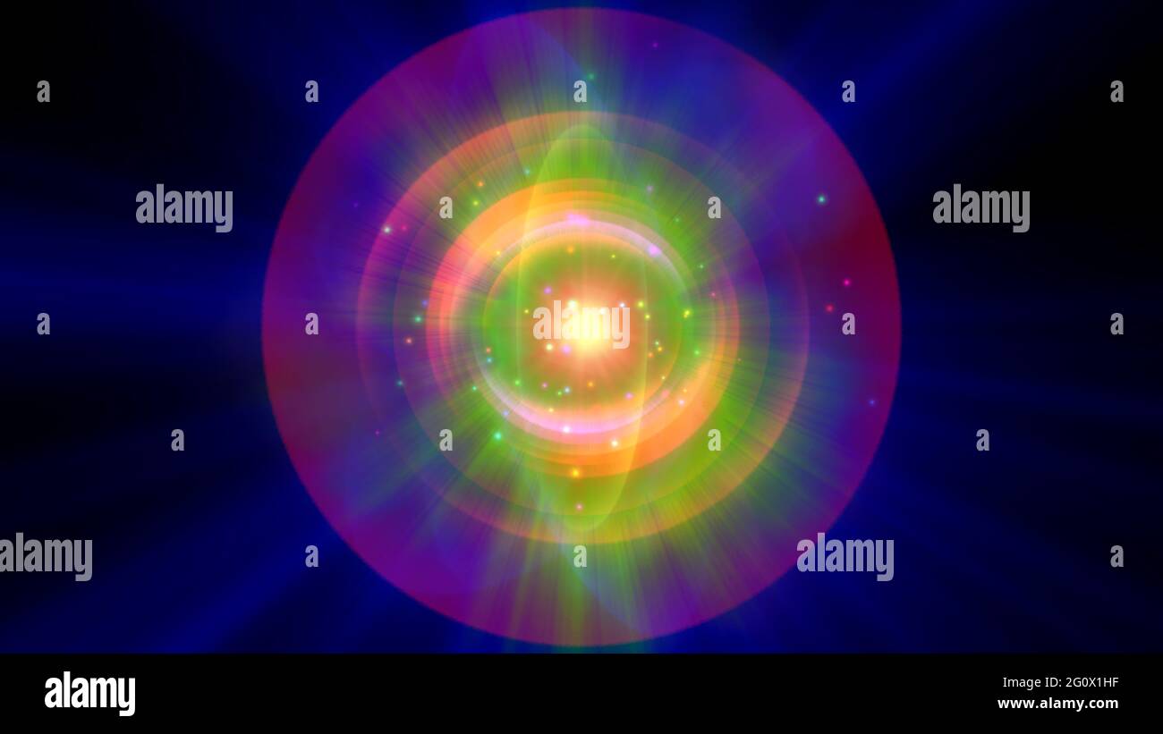 atom light ray glow abstract, 3d render illustration Stock Photo - Alamy