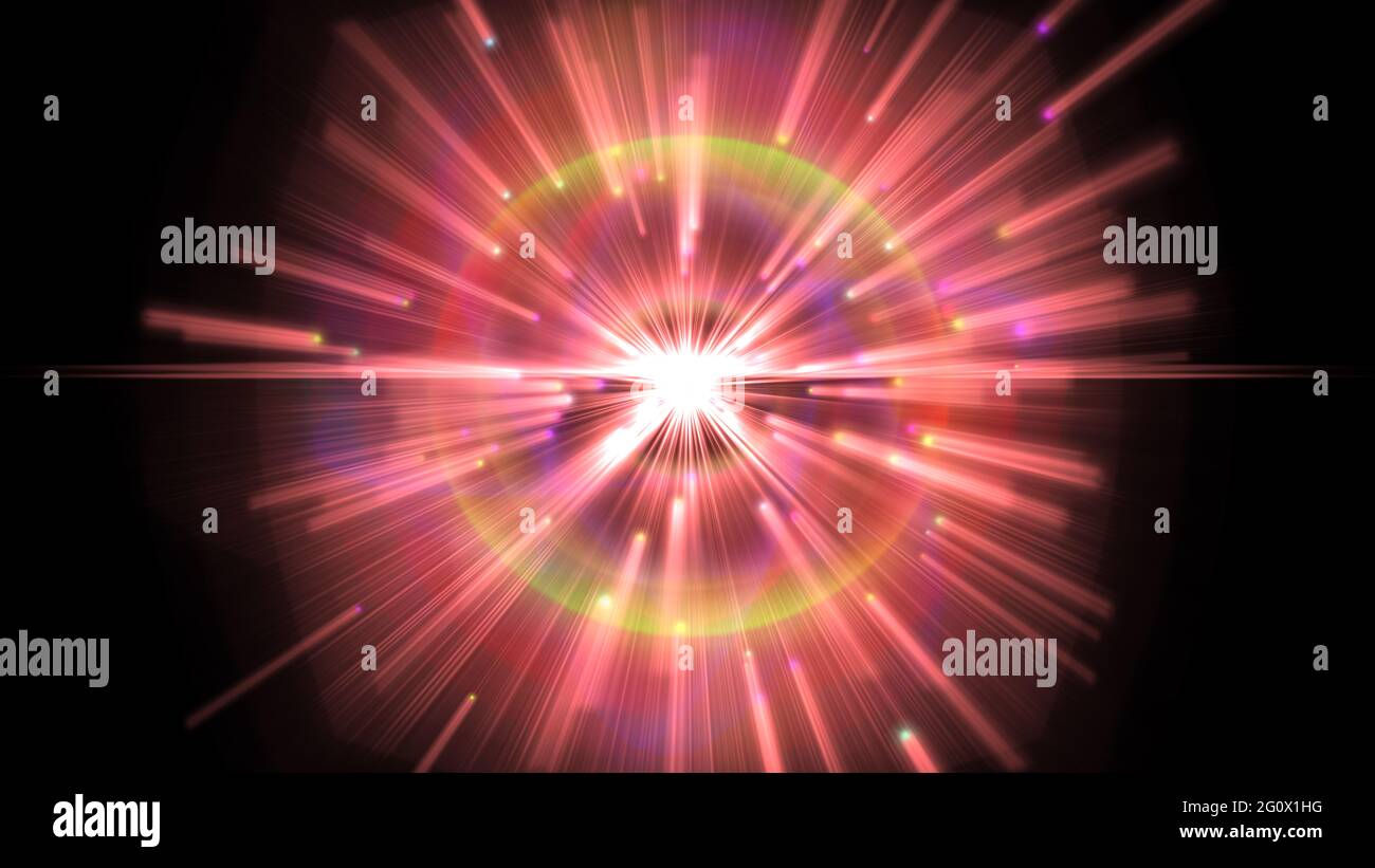 atom light ray glow abstract, 3d render illustration Stock Photo - Alamy