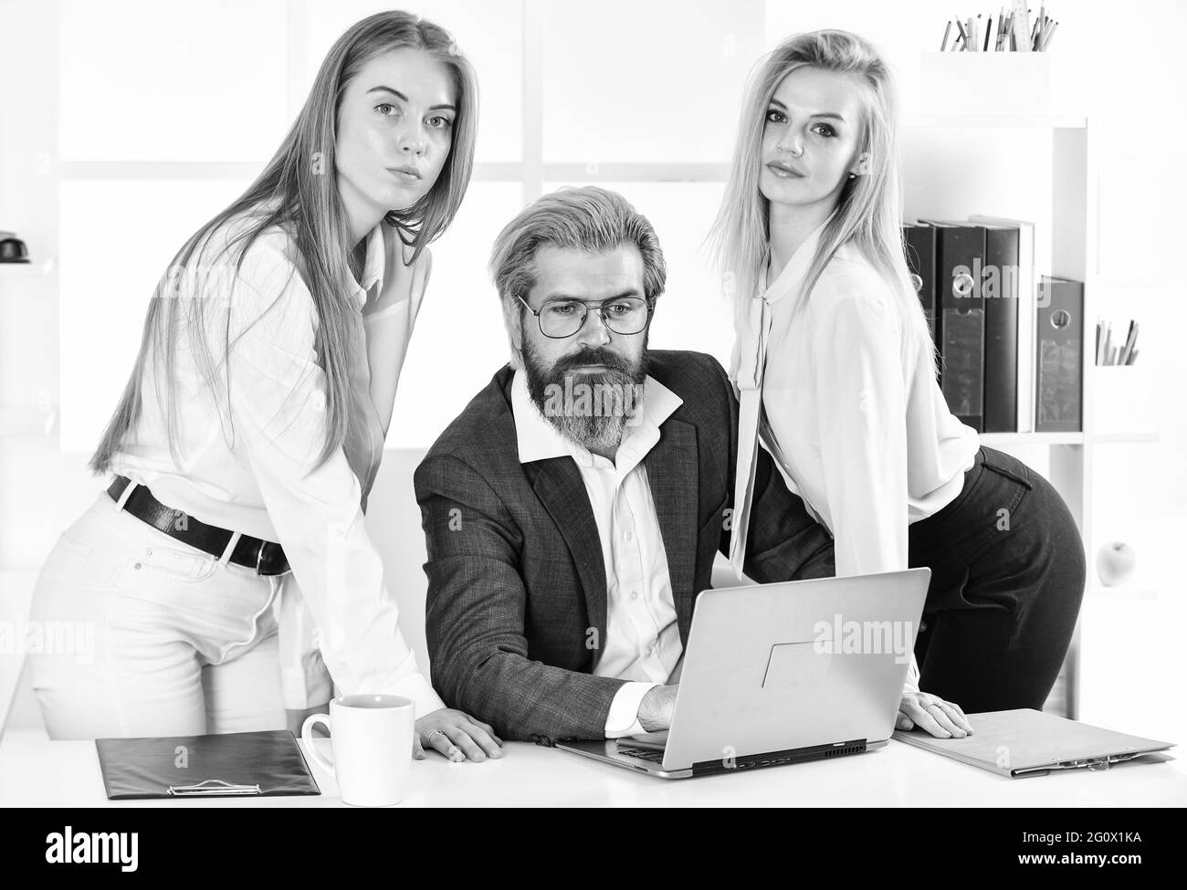 They love their boss. Office flirt. Career company. Flirting and ...