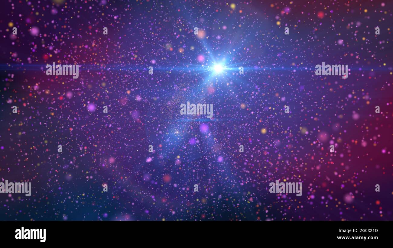 abstract space star ray nebula illustration Stock Photo - Alamy