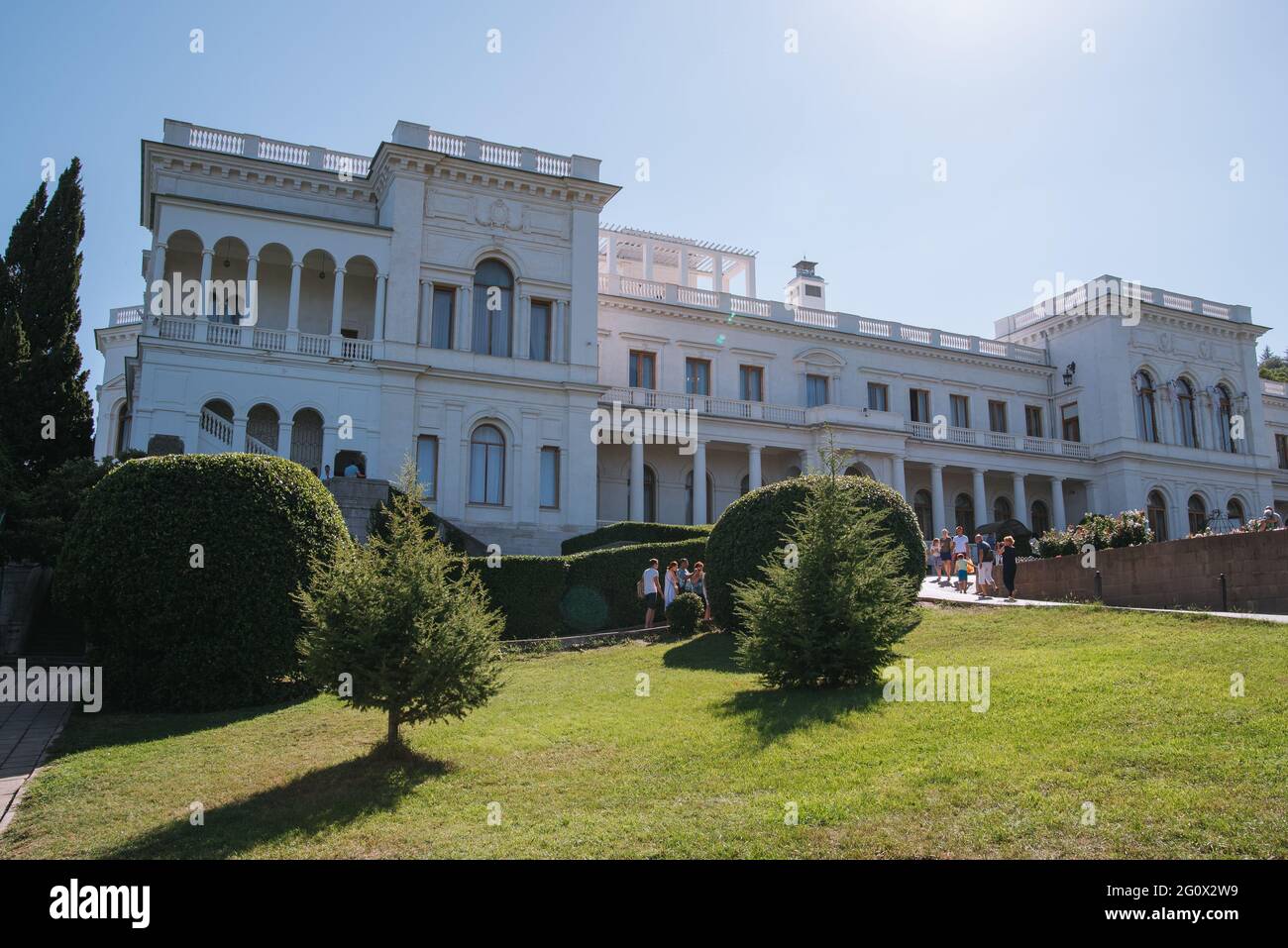 Livadia Palace in Yalta, Crimea. Location of the historic Yalta ...