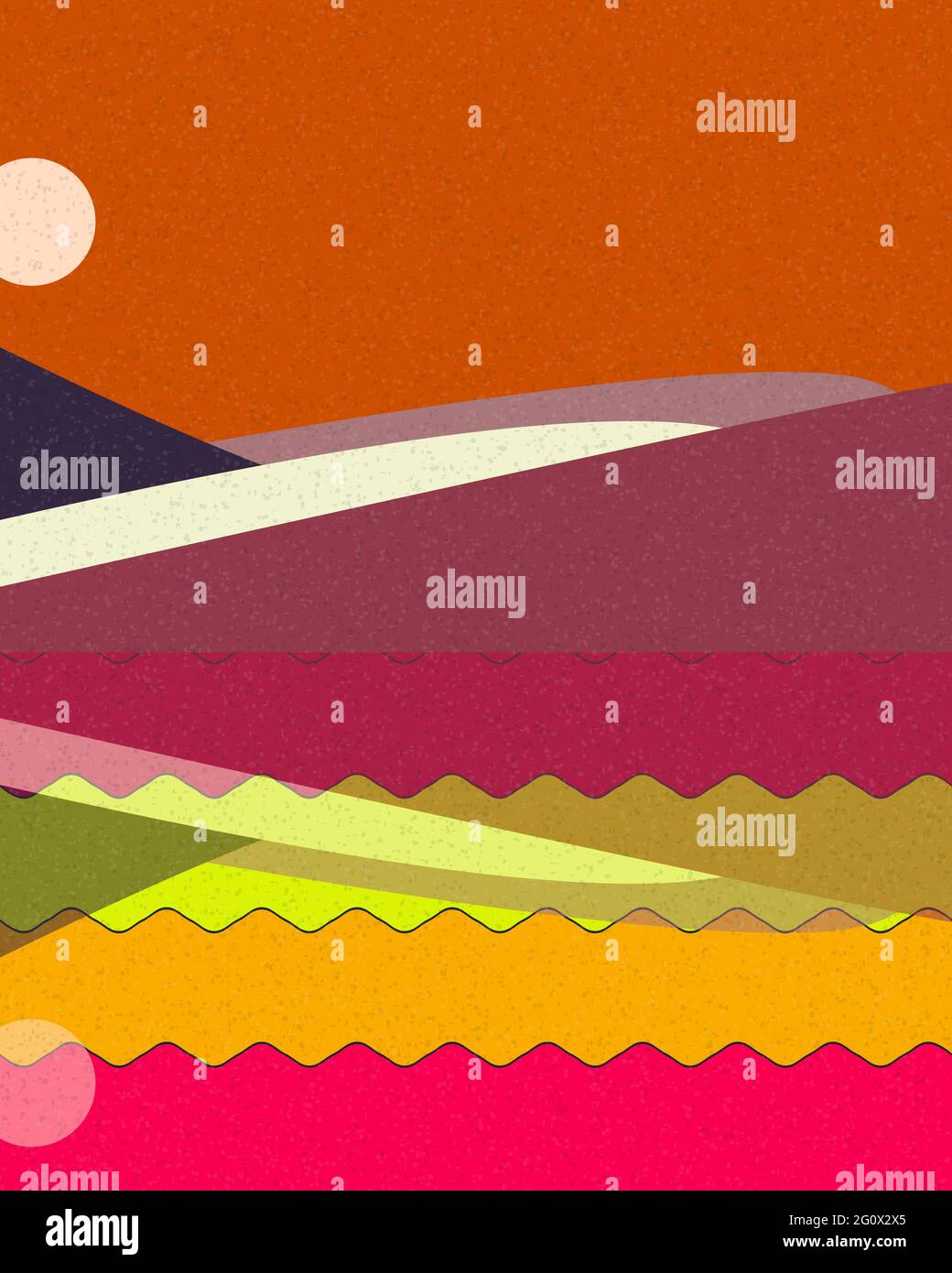 Geometric landscape and illustration Stock Vector Images - Alamy